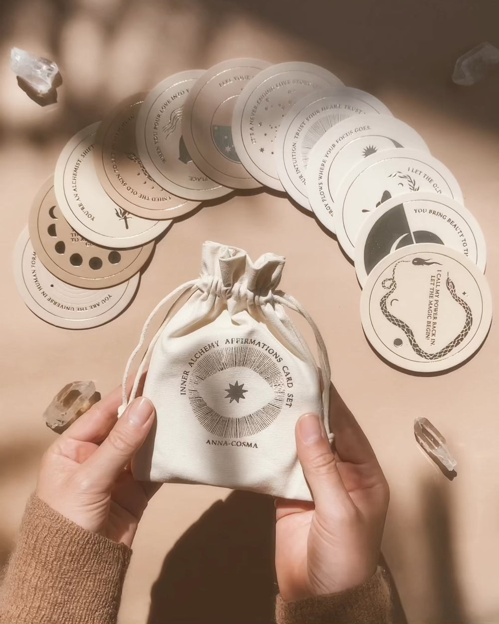 INNER ALCHEMY AFFIRMATIONS KARTENSET - GOLD EDITION - – Anna Cosma