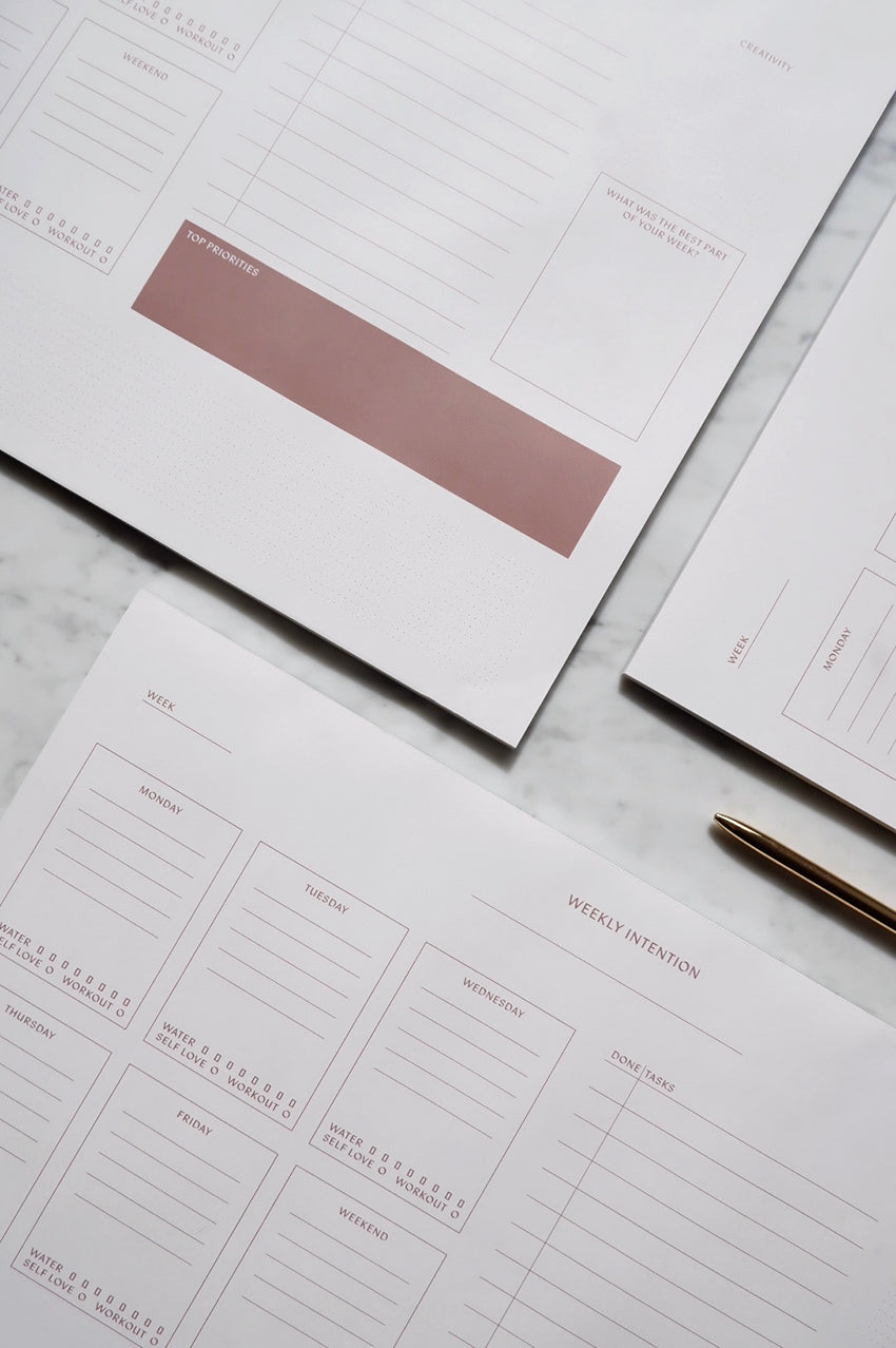 WEEKLY INTENTION - A3 PLANNER - – Anna Cosma